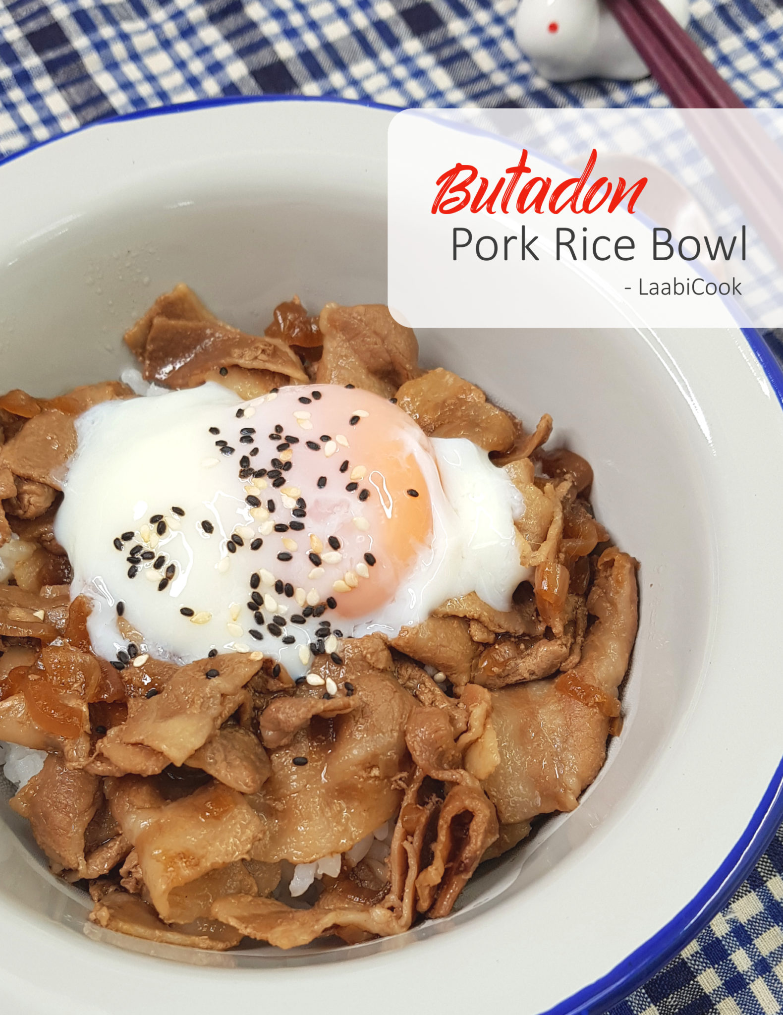 Japanese Butadon Pork Rice Bowl – LaabiCook